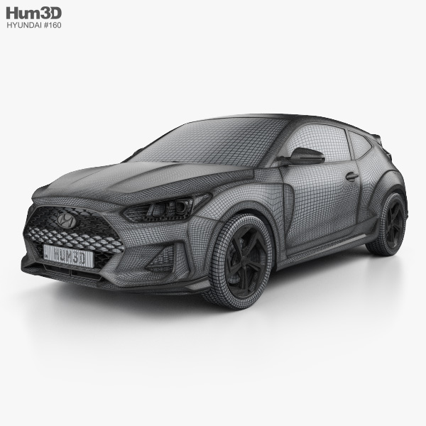 Hyundai Veloster 2017 3D model - Download Sports car on 3DModels.org