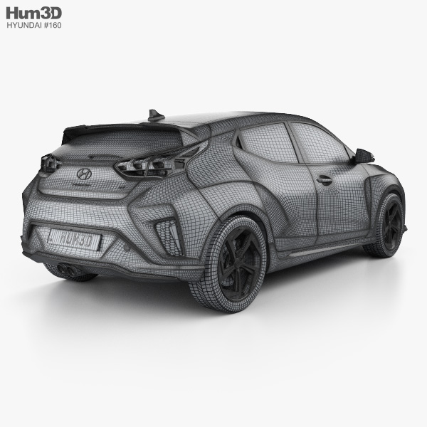 Hyundai Veloster 2017 3D model - Download Sports car on 3DModels.org
