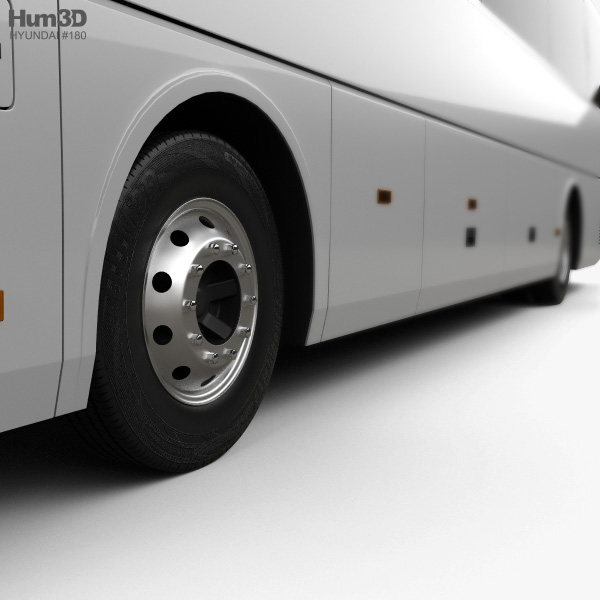 Hyundai Universe Xpress Noble bus 2007 3D model - Download Bus on ...
