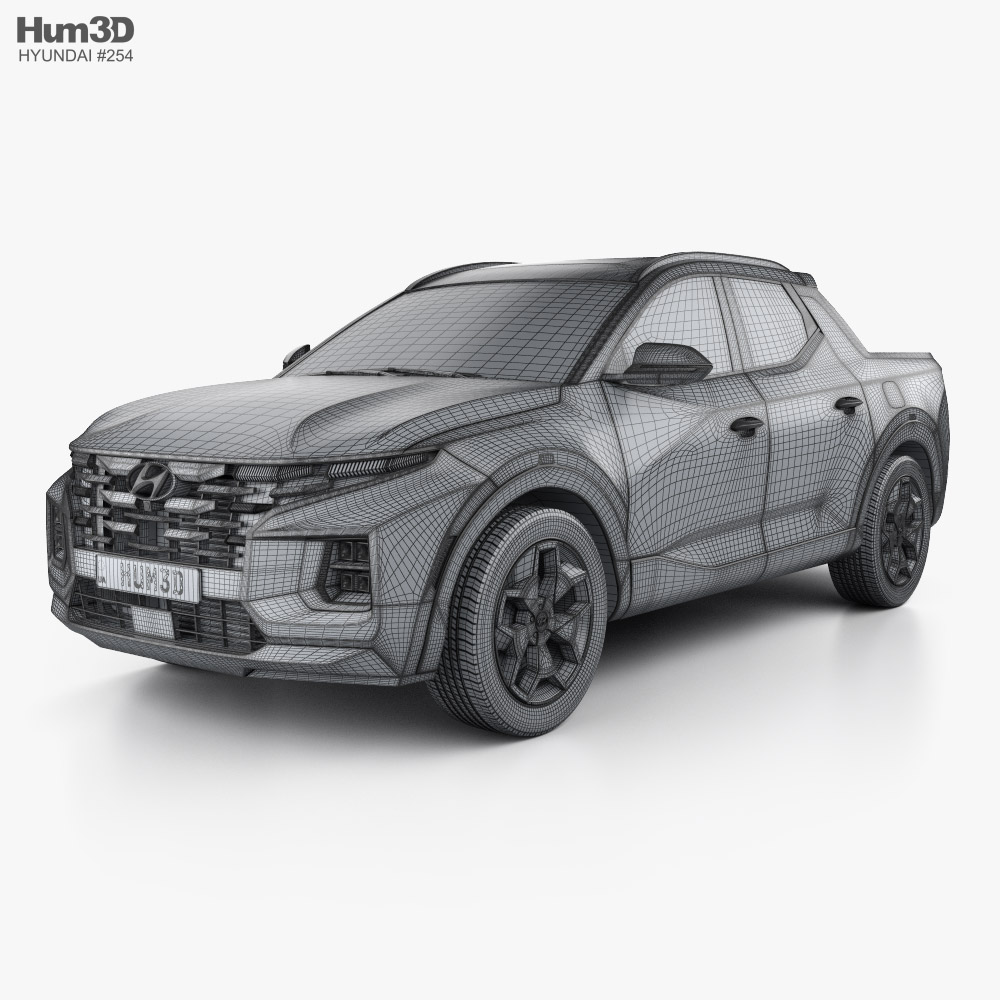 Hyundai Santa Cruz 2023 3D model - Download Crossover SUV on 3DModels.org