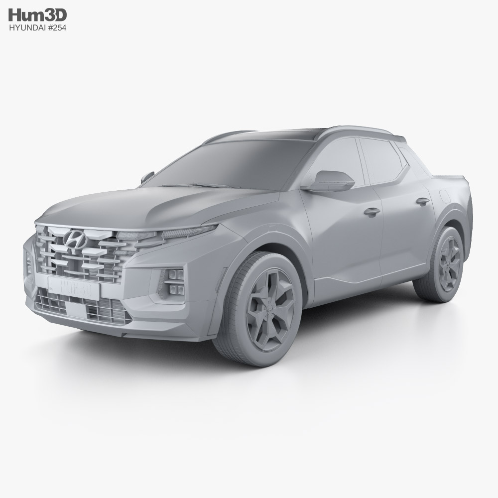 Hyundai Santa Cruz 2023 3D model - Download Crossover SUV on 3DModels.org