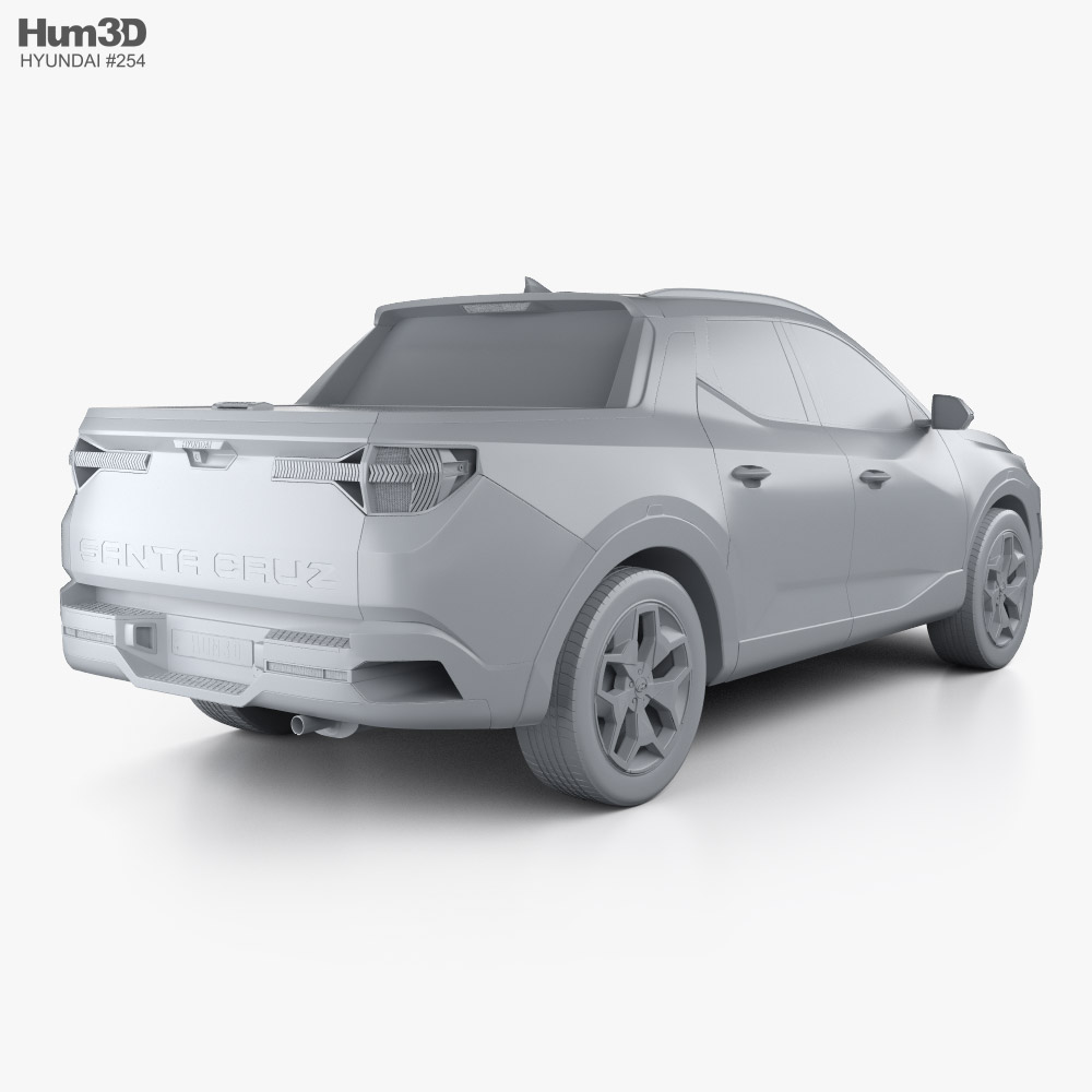 Hyundai Santa Cruz 2023 3D model - Download Crossover SUV on 3DModels.org