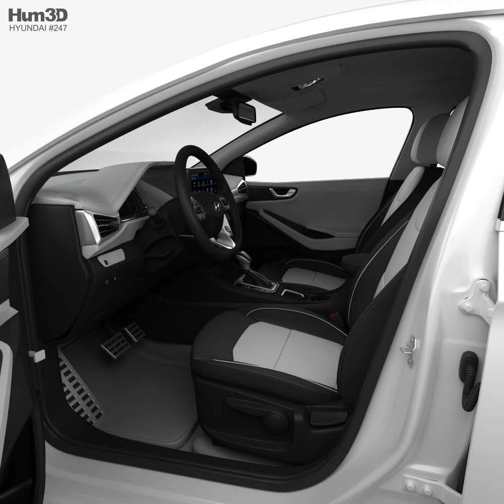 Hyundai Ioniq hybrid with HQ interior 2022 3D model - Download ...