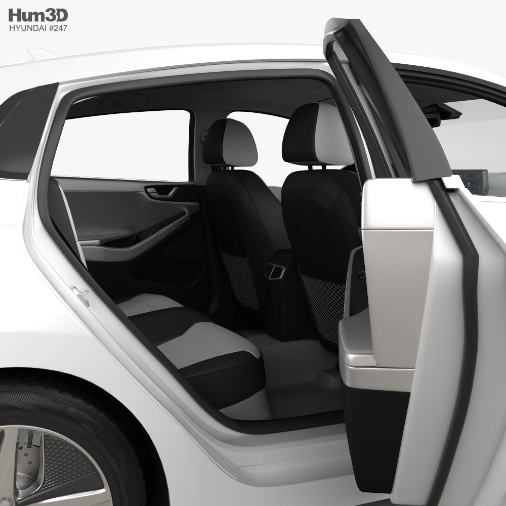 Hyundai Ioniq hybrid with HQ interior 2022 3D model - Download ...