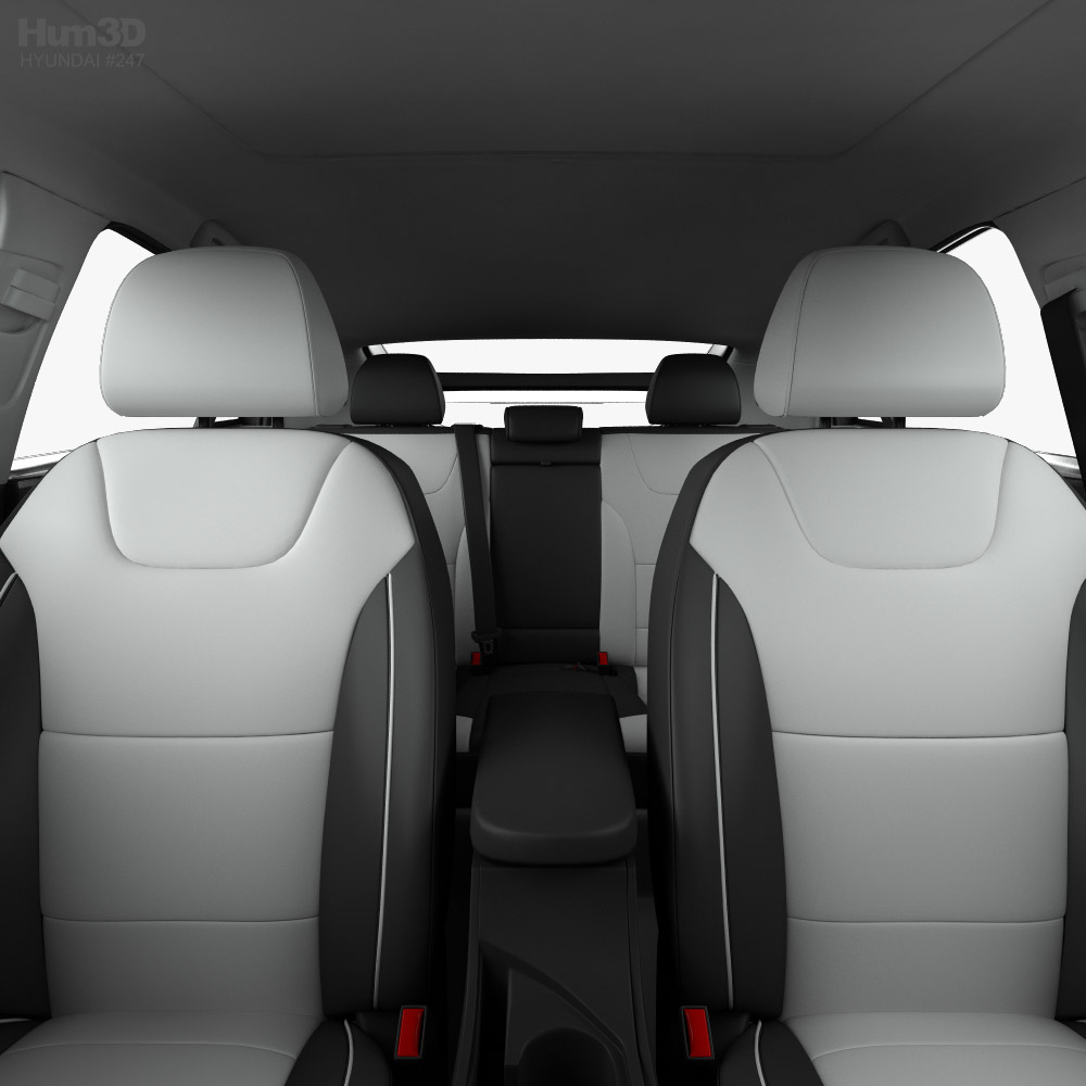 Hyundai Ioniq hybrid with HQ interior 2022 3D model - Download ...
