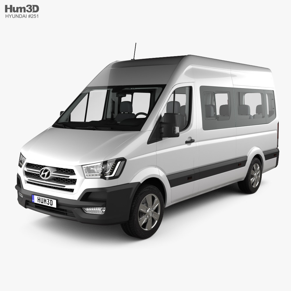 Hyundai H350 Passenger Van with HQ interior 2018 3D model - Download ...