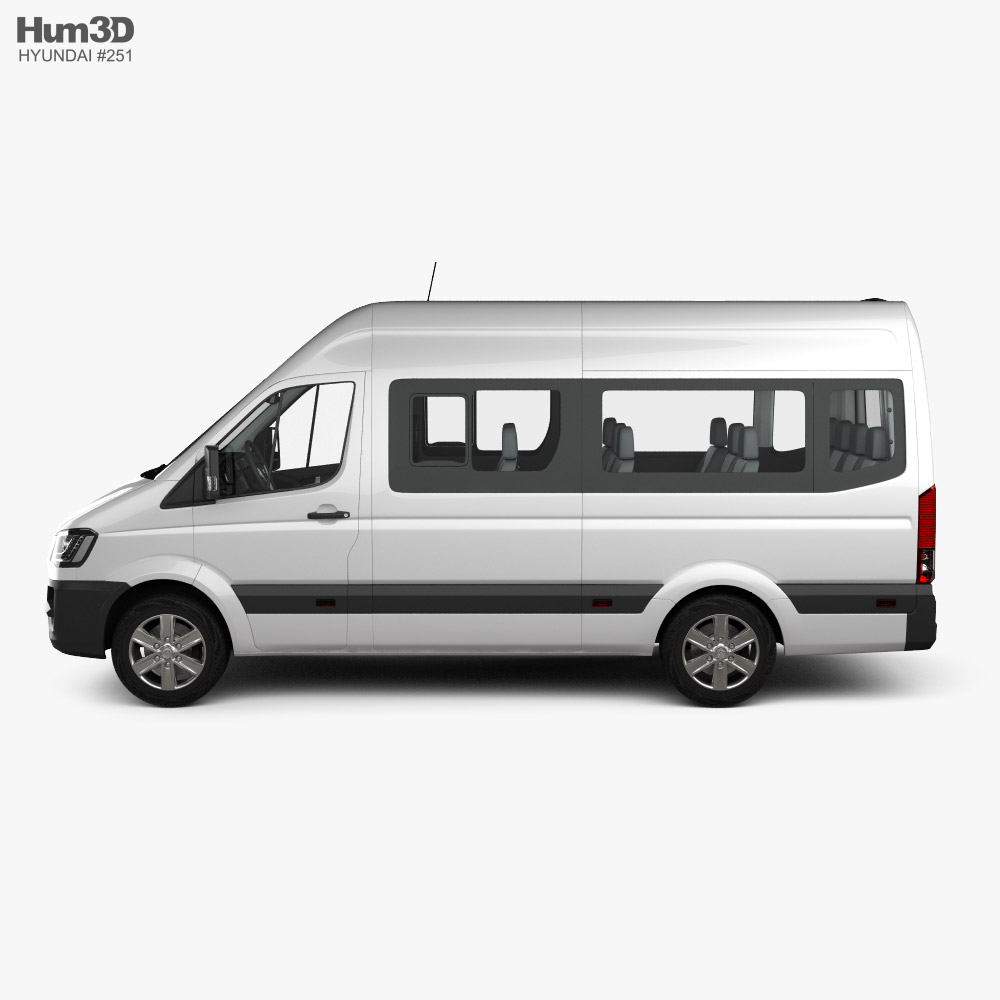 Hyundai H350 Passenger Van with HQ interior 2018 3D model - Download ...