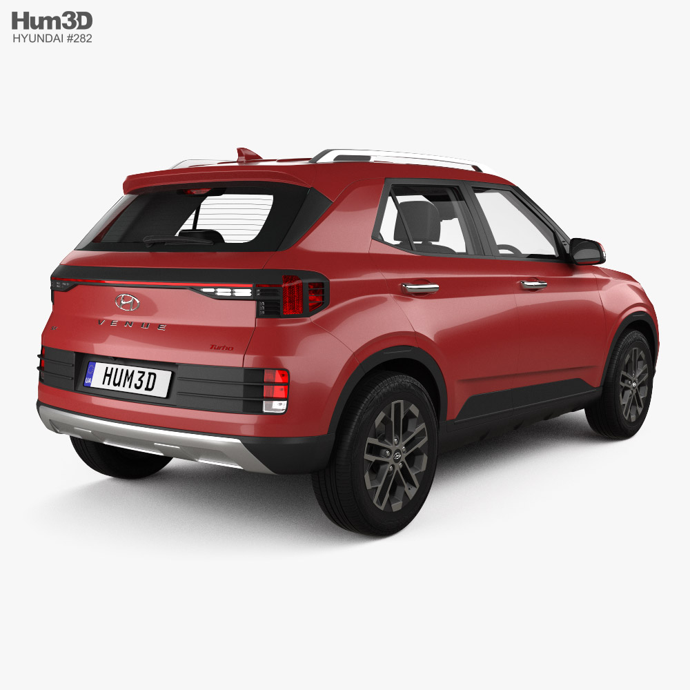 Hyundai Venue Turbo 인테리어 가 있는 2025 3D 모델 - 다운로드 Crossover SUV on ...