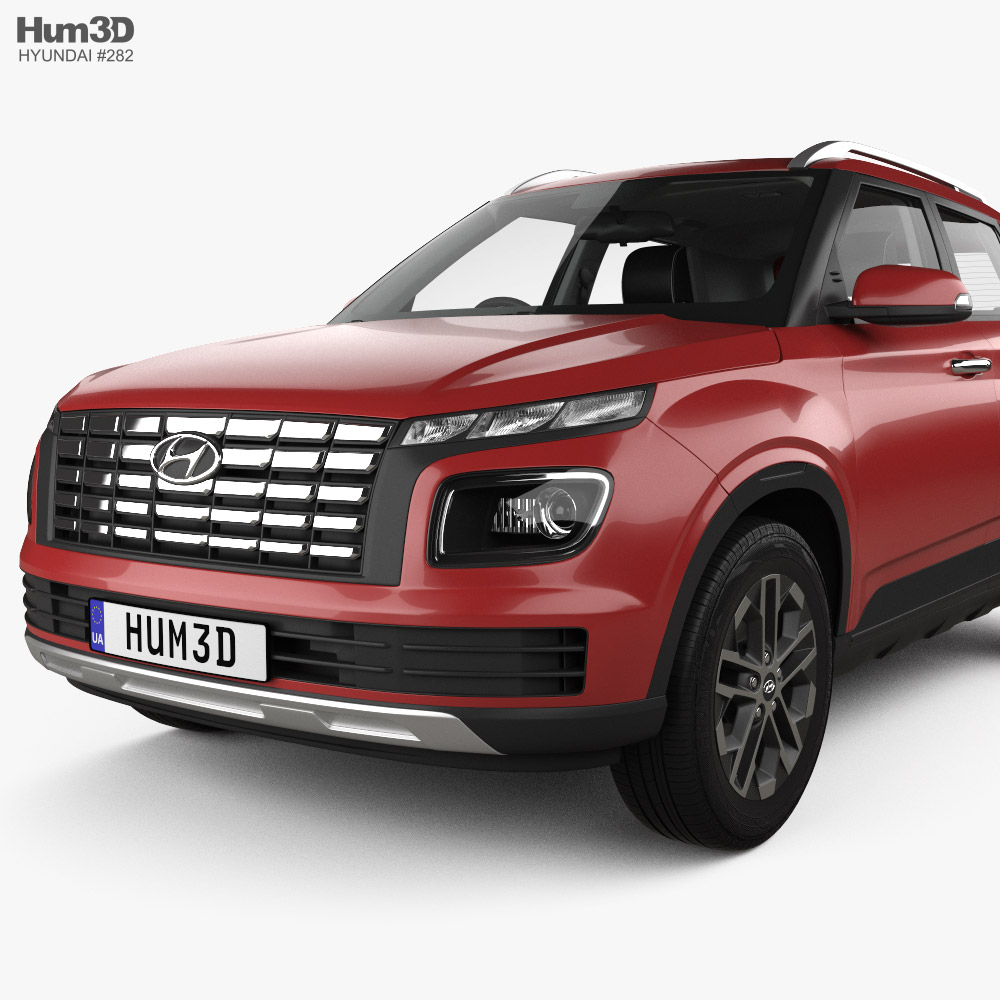 Hyundai Venue Turbo with HQ interior 2025 3D model - Download Crossover ...