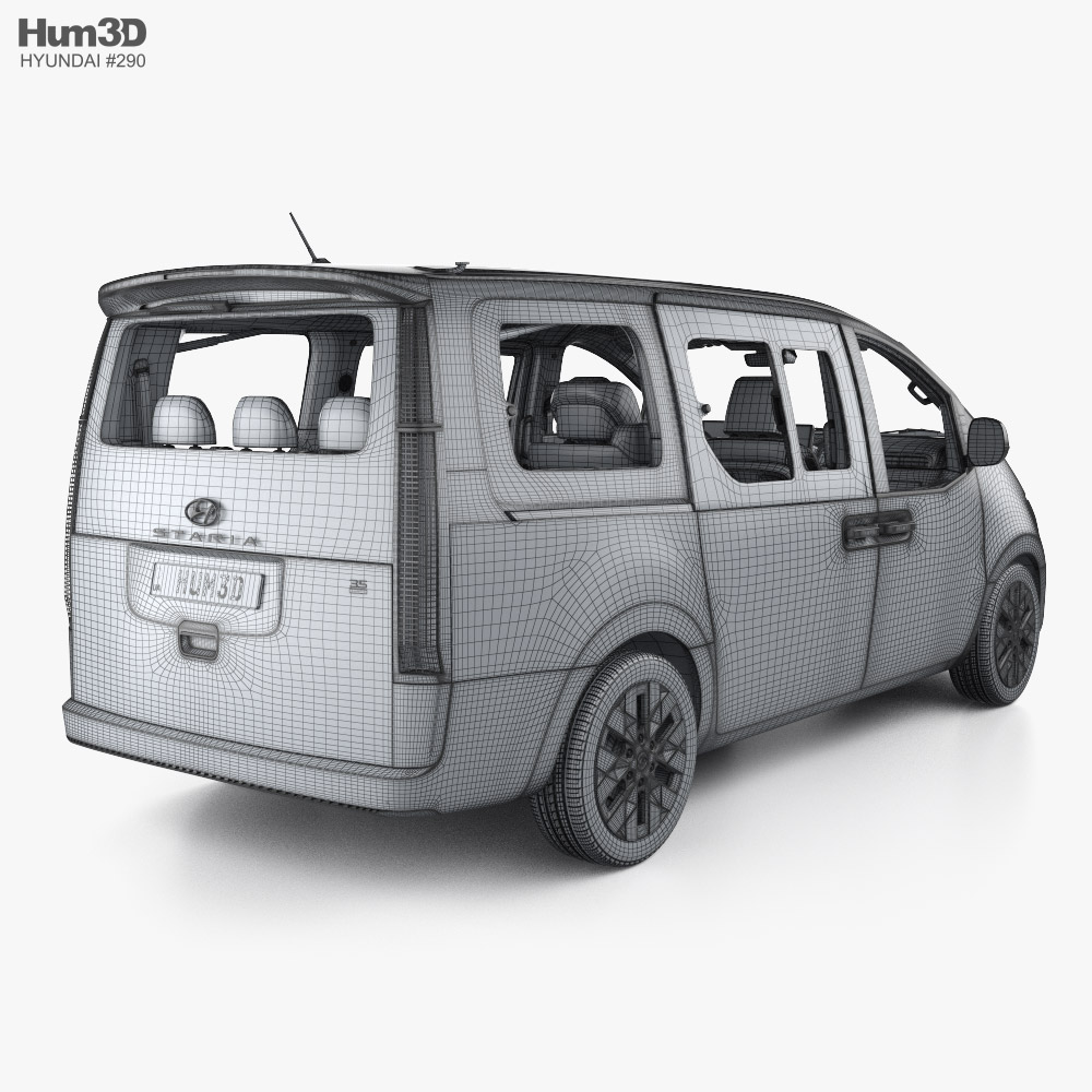Hyundai Staria Premium con interior 2024 Modelo 3D - Descargar Van on ...