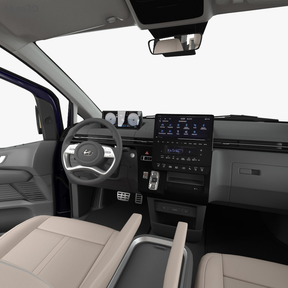 Hyundai Staria Premium con interior 2024 Modelo 3D - Descargar Van on ...