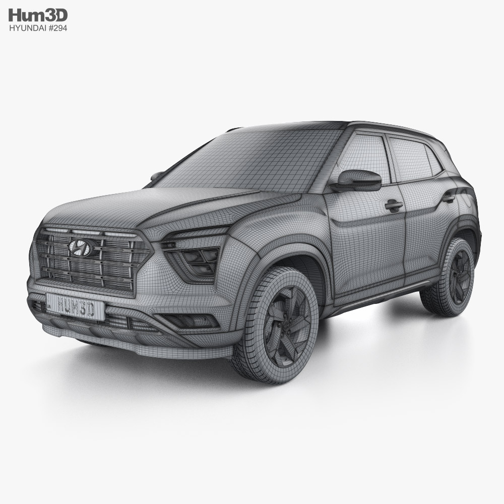 Hyundai Creta 2023 Modèle 3D - Télécharger Crossover SUV on 3DModels.org