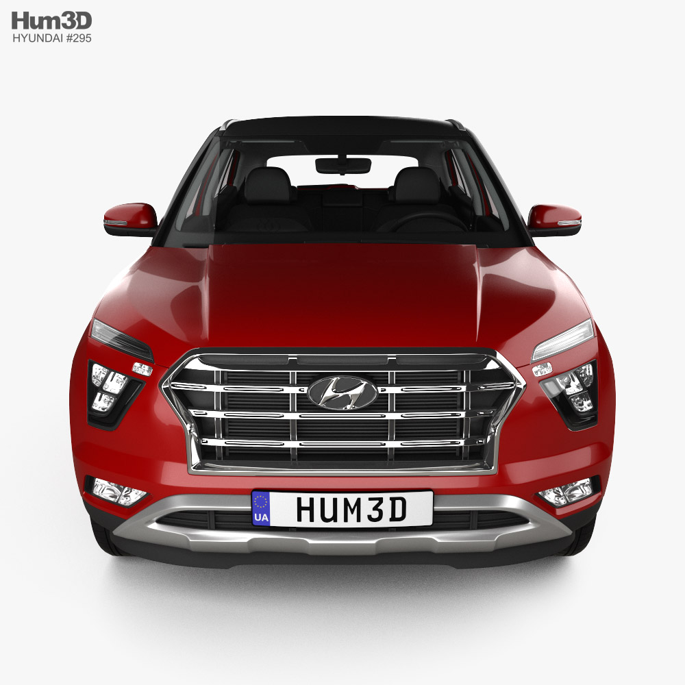 Hyundai Creta with HQ interior 2023 3D model - Download Crossover SUV ...