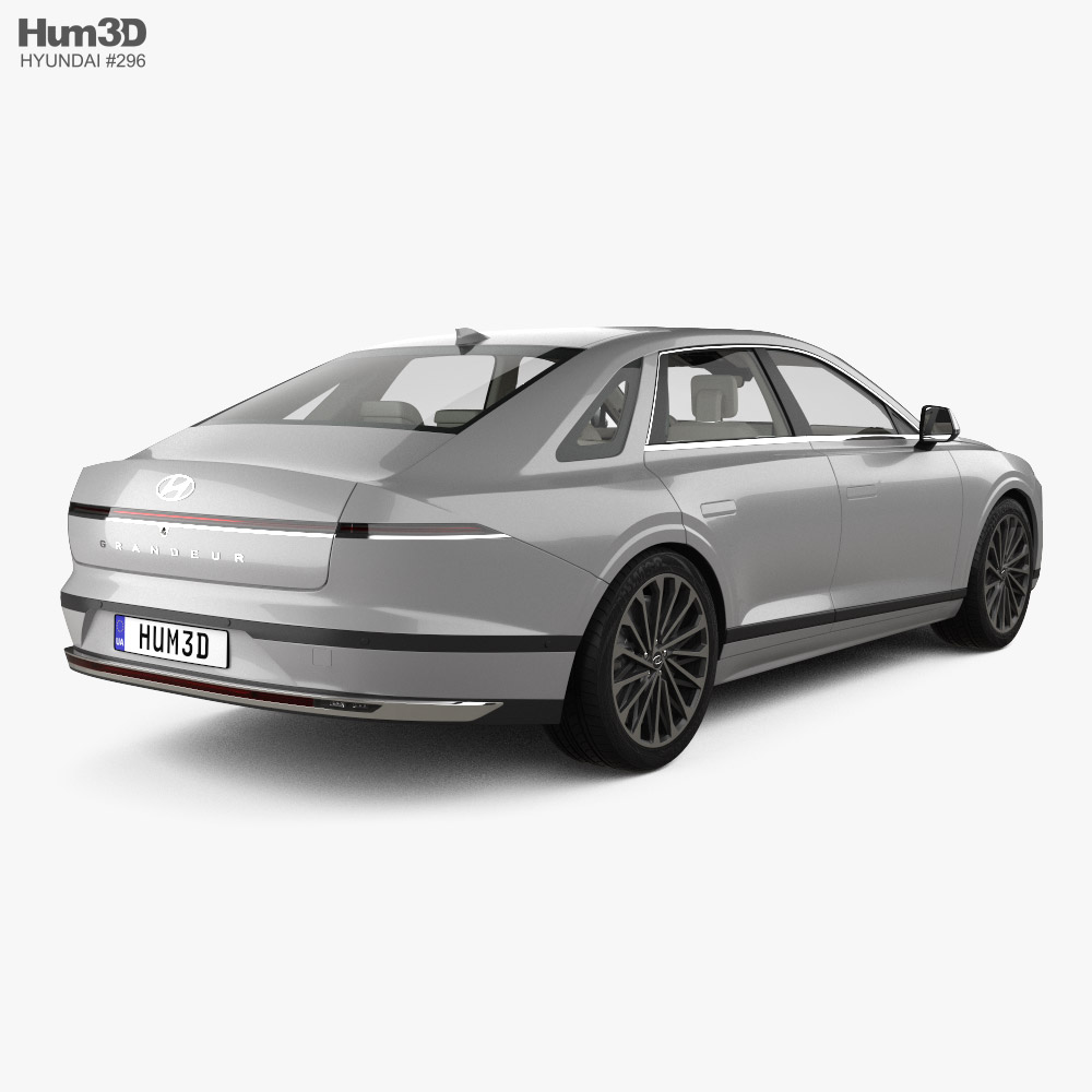 Hyundai Grandeur with HQ interior 2025 3D model - Download Sedan on ...