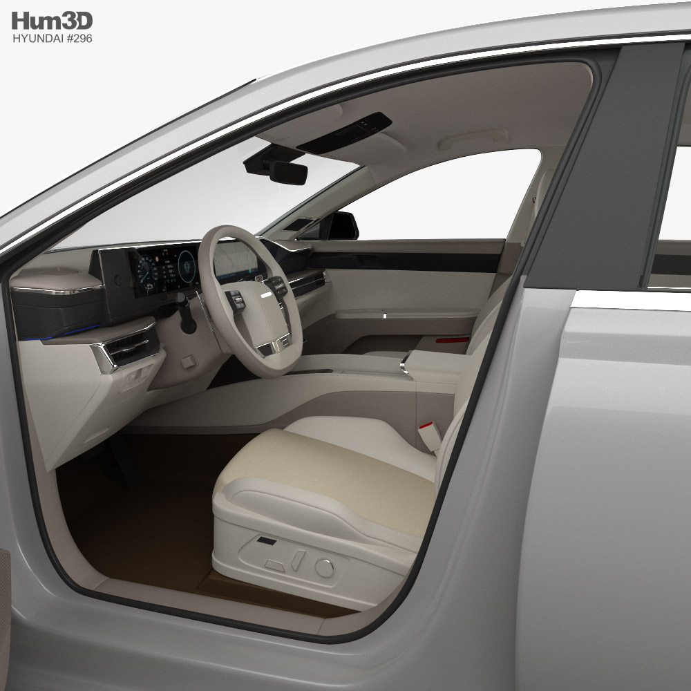 Hyundai Grandeur 인테리어 가 있는 2025 3D 모델 - 다운로드 Sedan 켜기 3DModels.org