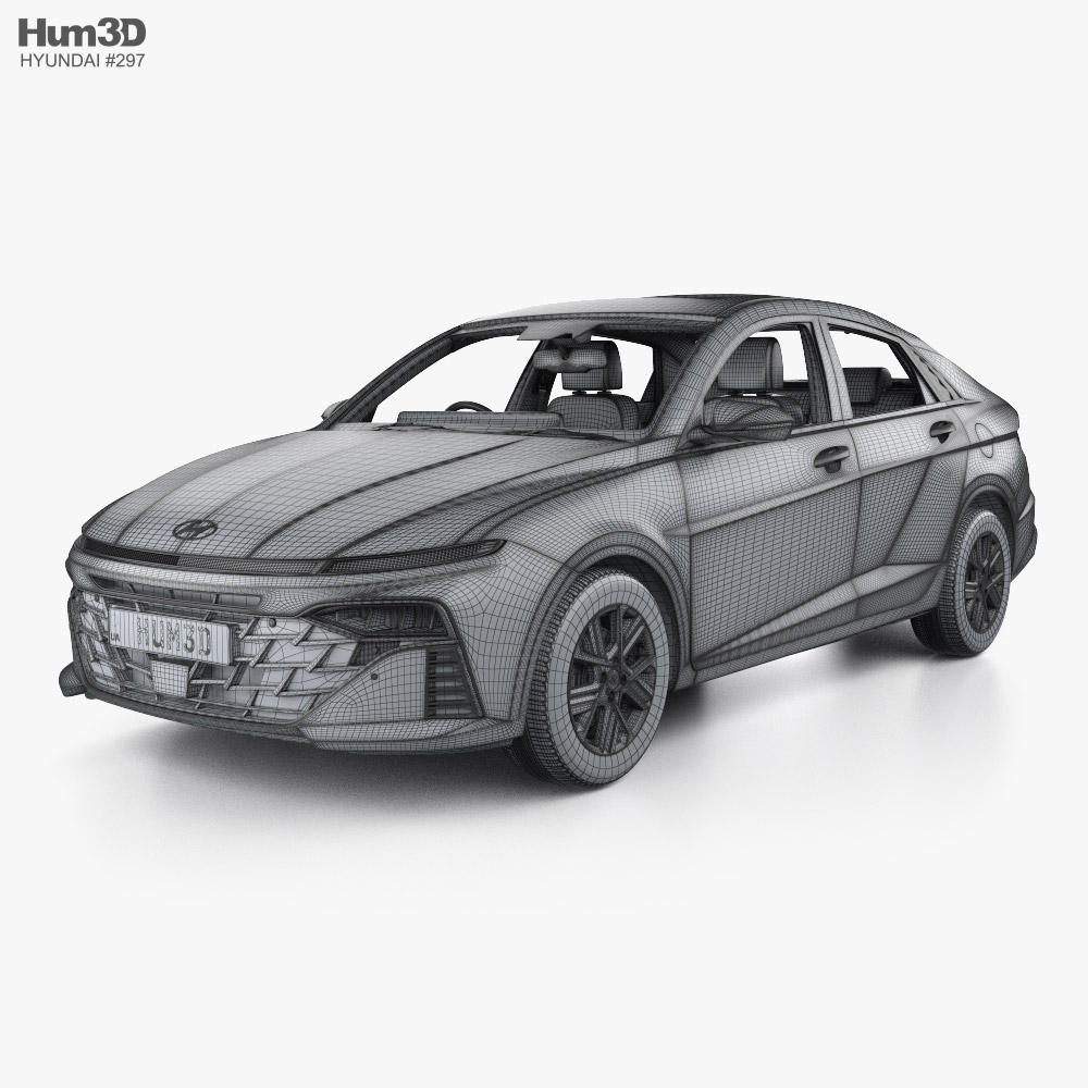 Hyundai Verna Turbo with HQ interior 2025 3D model - Download Sedan on ...