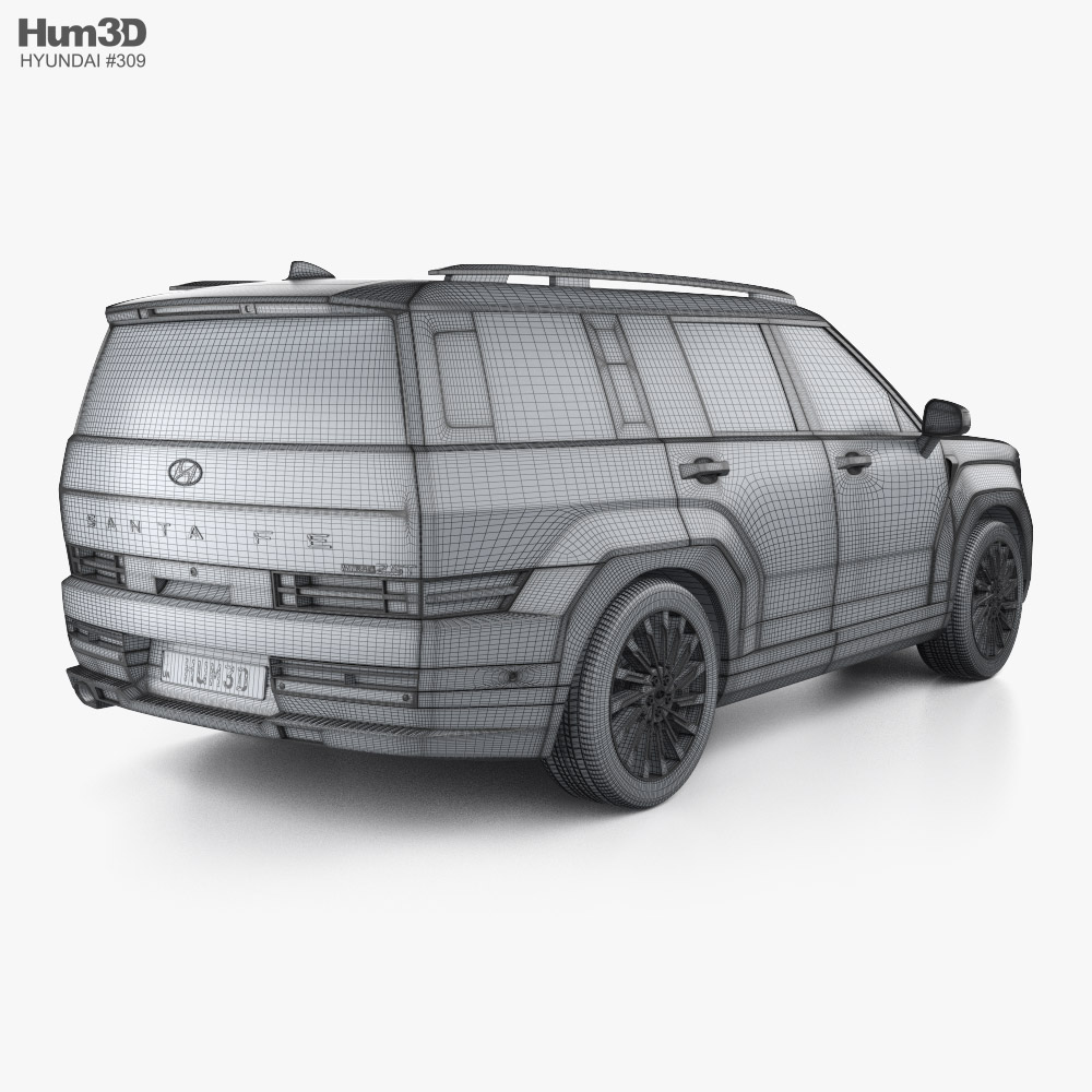 Hyundai Santa Fe 2025 3D model - Download Crossover SUV on 3DModels.org