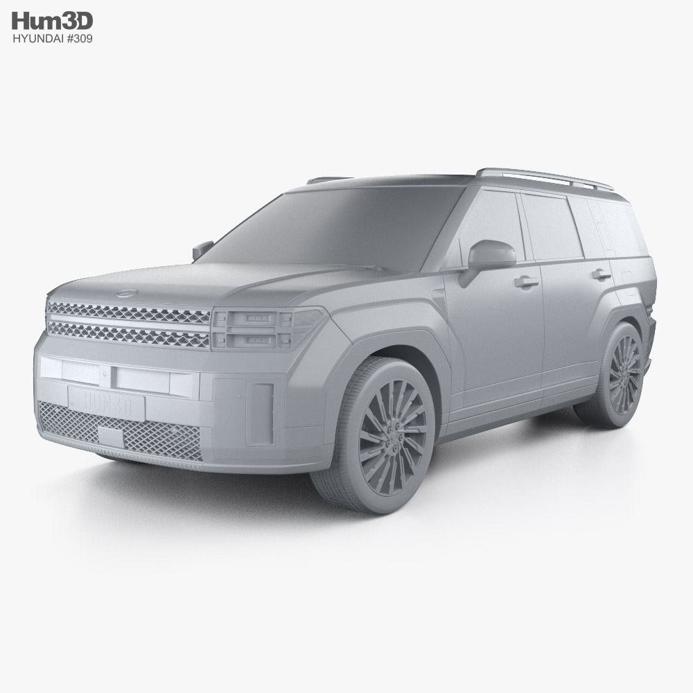 Hyundai Santa Fe 2025 3D model - Download Crossover SUV on 3DModels.org