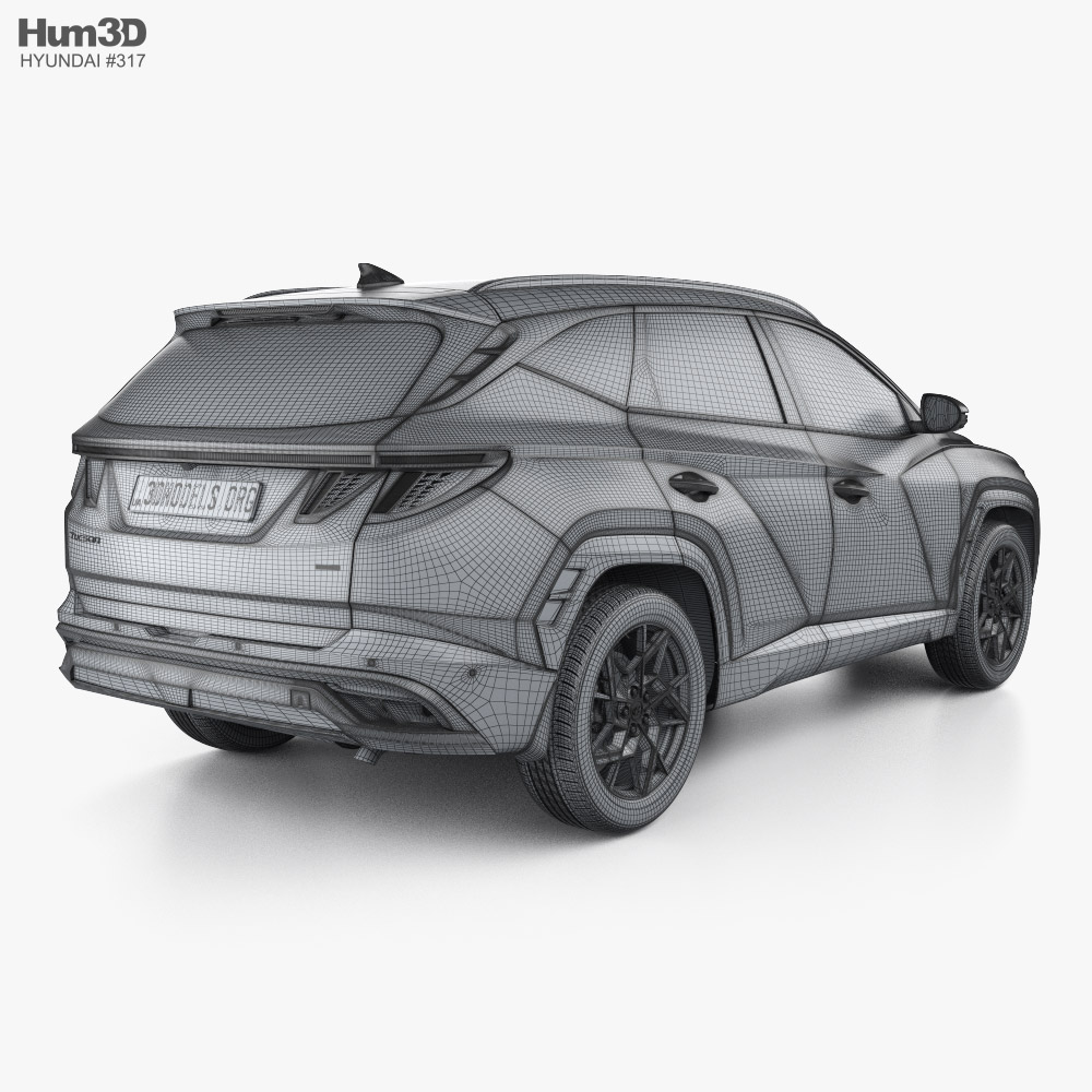 Hyundai Tucson LWB PHEV US-spec 2025 3D model - Download Crossover SUV ...