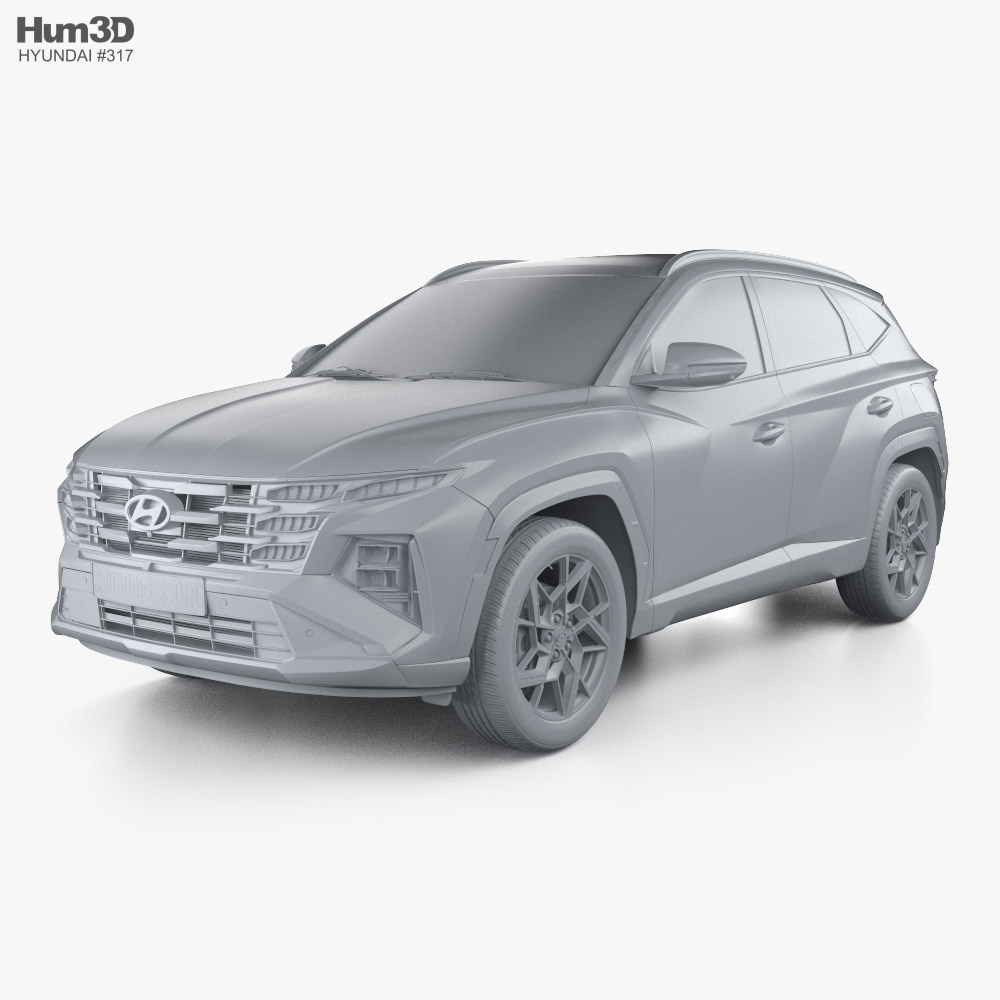 Hyundai Tucson LWB PHEV US-spec 2025 3Dモデル - ダウンロード Crossover SUV on ...