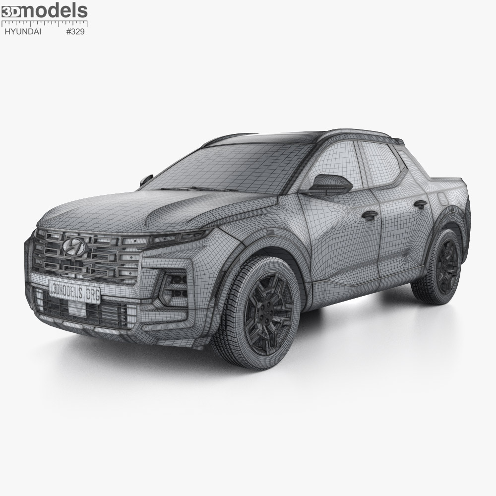 Hyundai Santa Cruz Limited 2025 3D model - Download Crossover SUV on ...