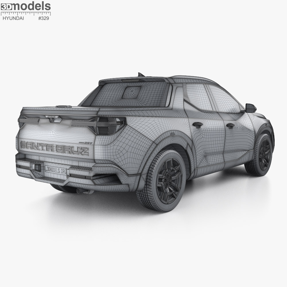 Hyundai Santa Cruz Limited 2025 3D model - Download Crossover SUV on ...