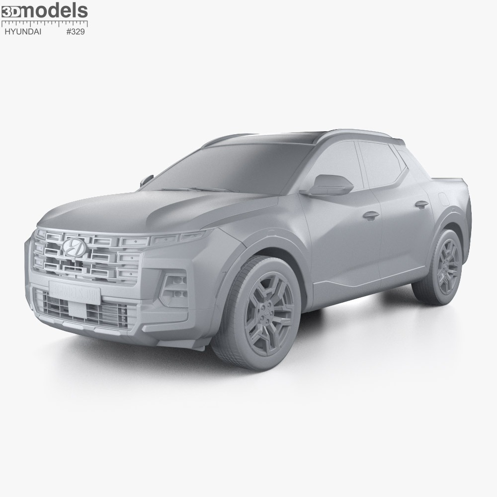 Hyundai Santa Cruz Limited 2025 3D model - Download Crossover SUV on ...