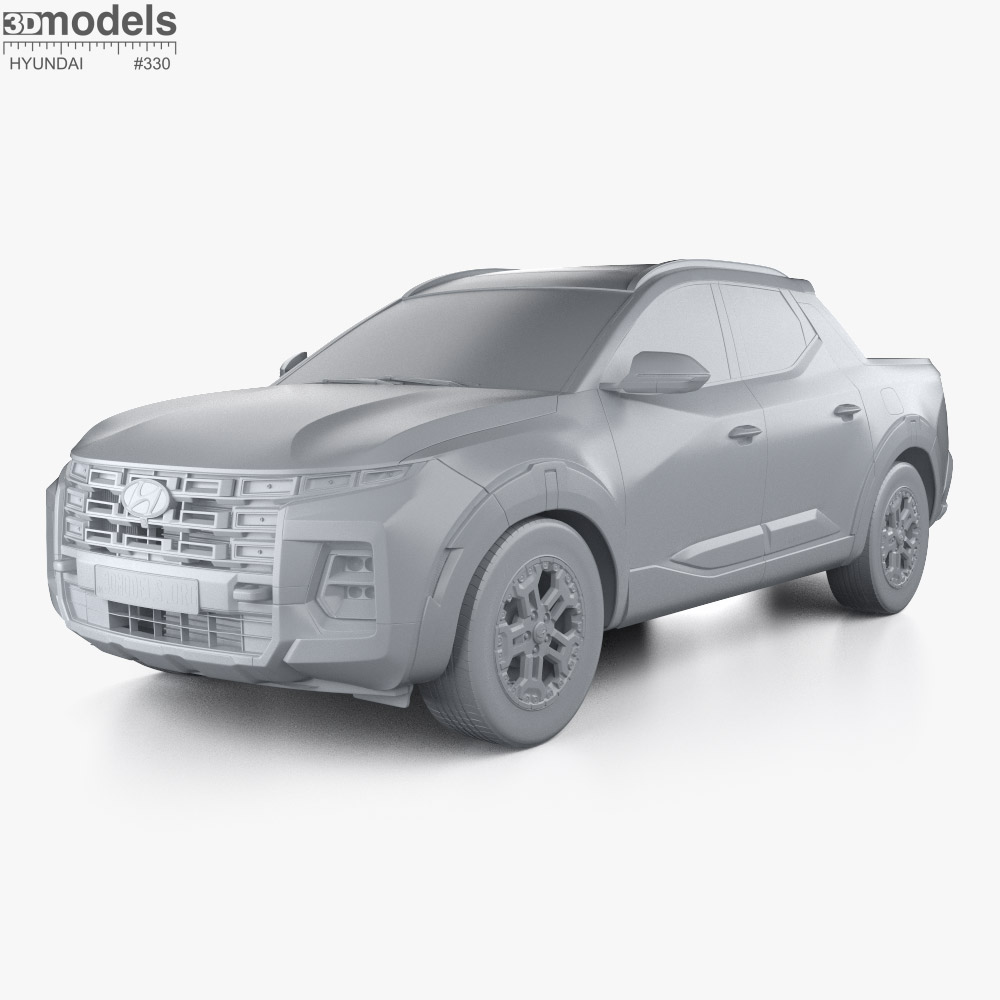 Hyundai Santa Cruz XTR 2025 3D model - Download Pickup on 3DModels.org