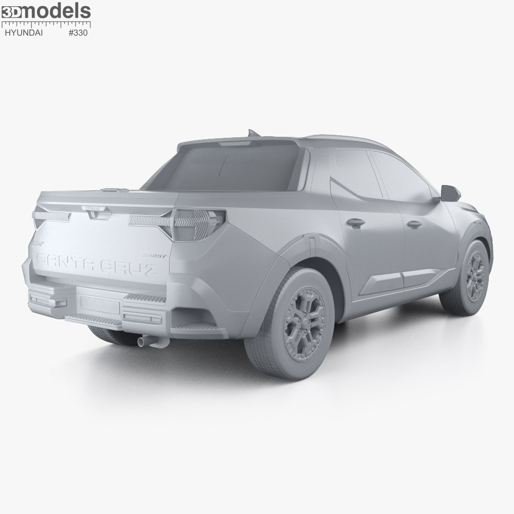 Hyundai Santa Cruz XTR 2025 3D model - Download Pickup on 3DModels.org
