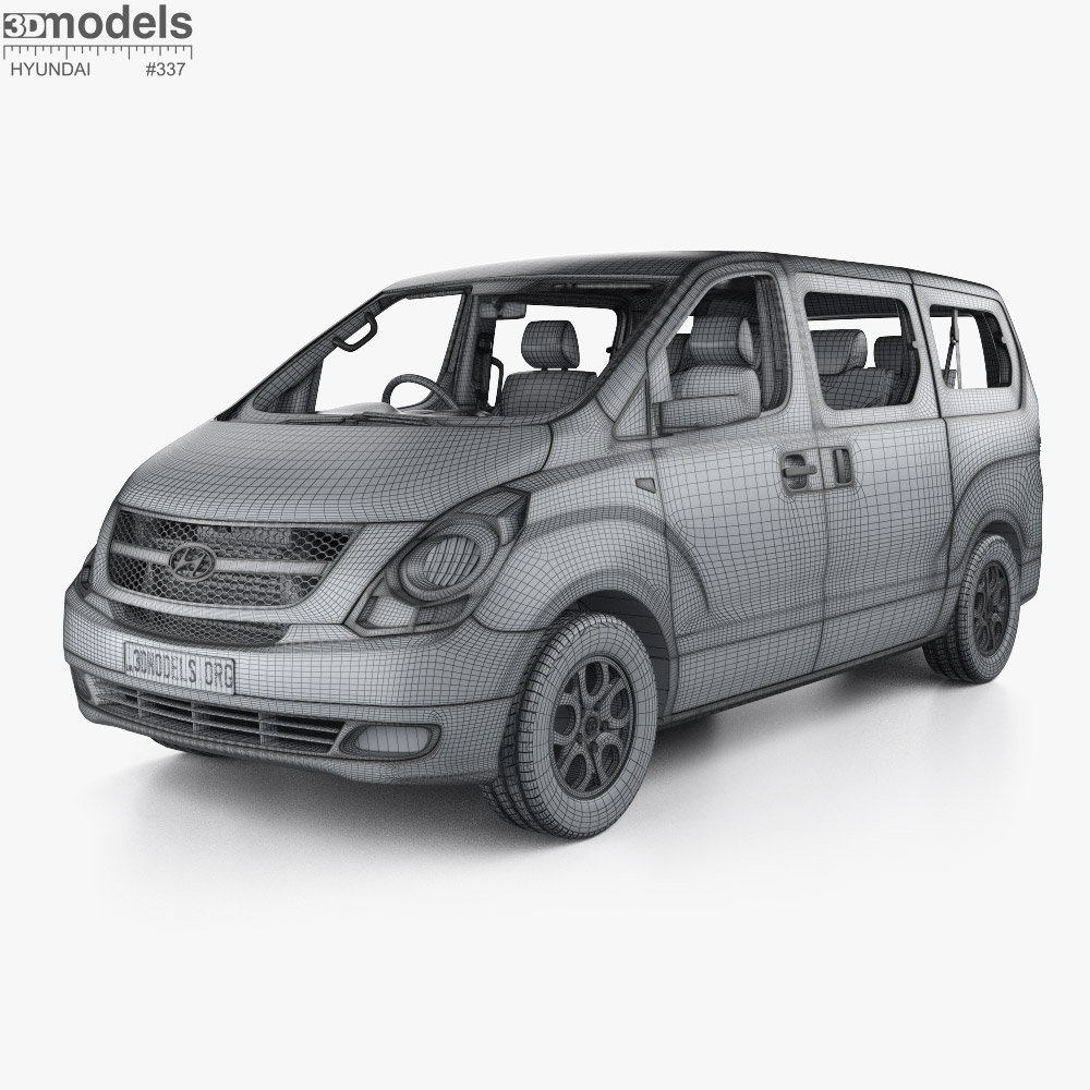 Hyundai iMax with HQ interior and engine 2010 3D model - Download Van ...