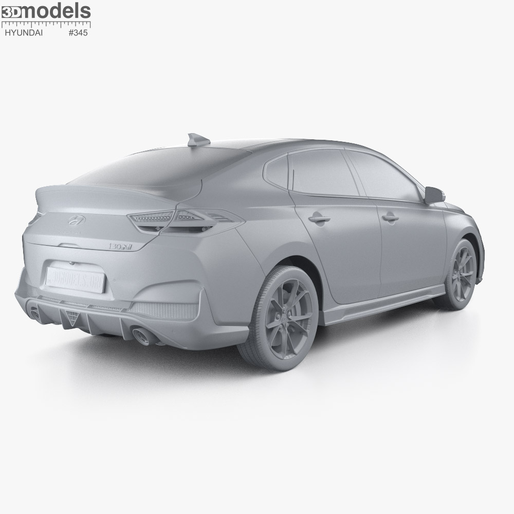 Hyundai i30 fastback N 2023 3D model - Download Hatchback on 3DModels.org