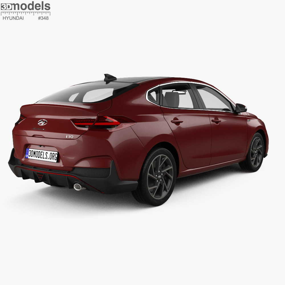 Hyundai i30 fastback N Line 2023 3D model - Download Hatchback on ...