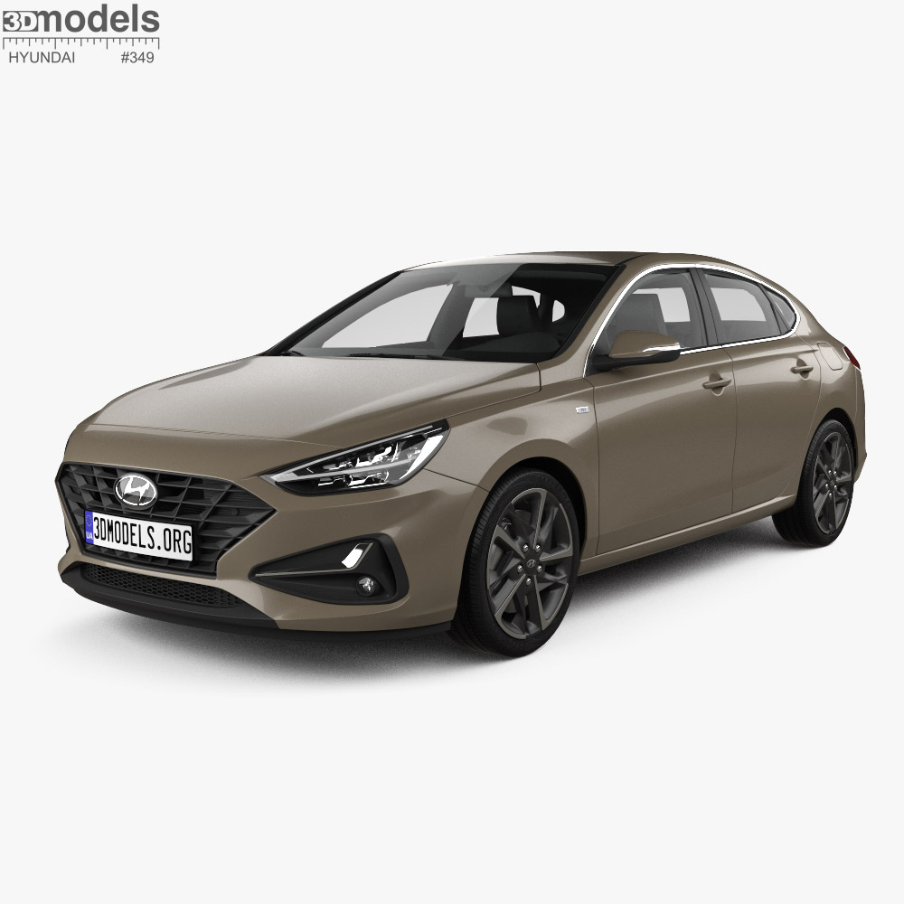 Hyundai i30 fastback hybrid 2023 3D model - Download Hatchback on ...
