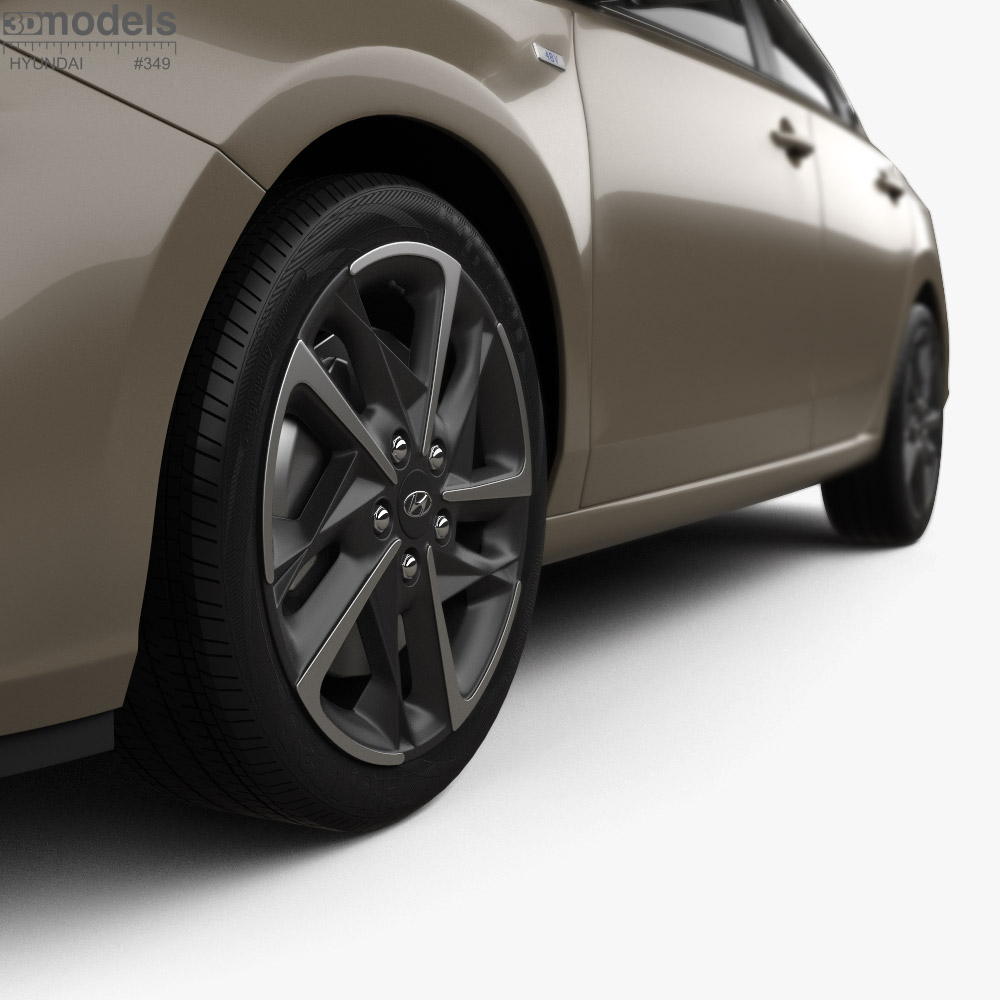 Hyundai i30 fastback hybrid 2023 3D model - Download Hatchback on ...