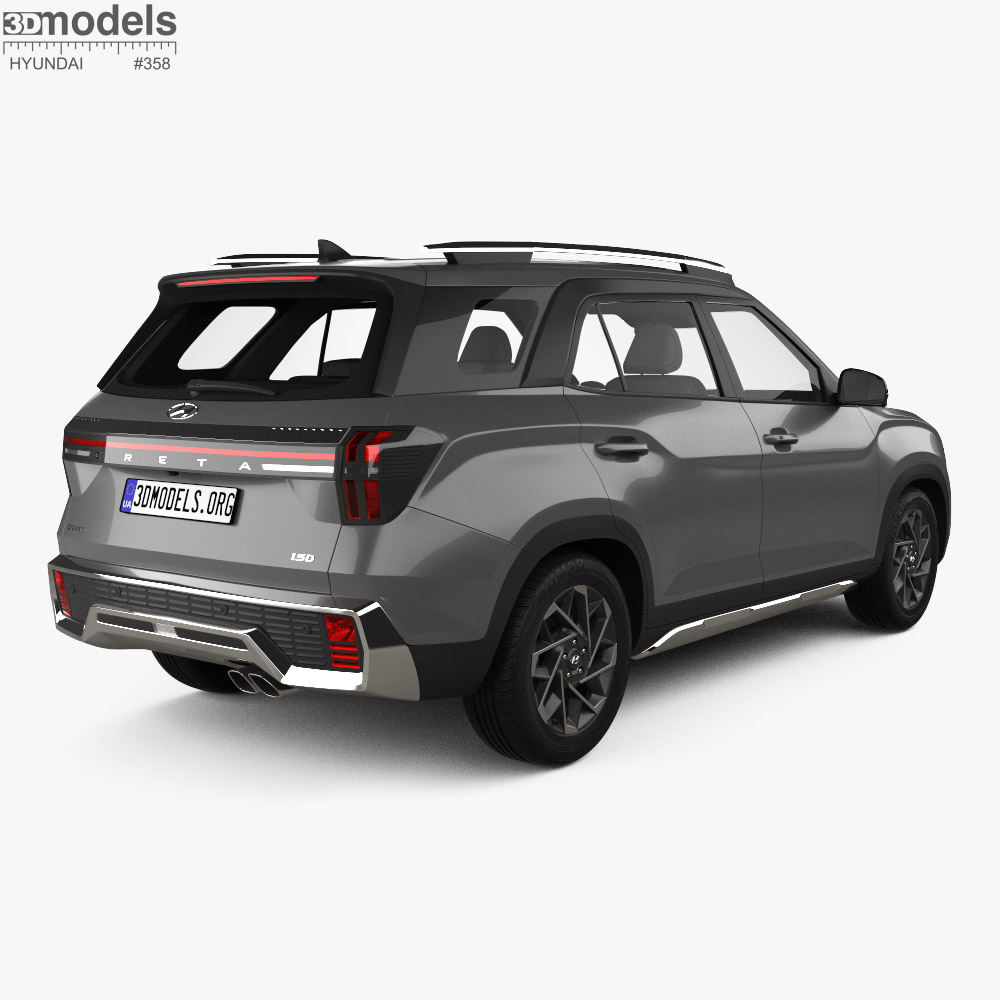 Hyundai Creta Grand 2025 3D model - Download Crossover SUV on 3DModels.org