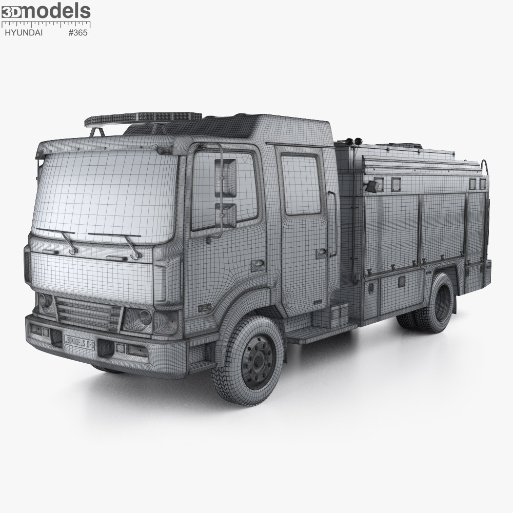 Hyundai HD 170 Fire Truck Korea 2025 3D model - Download Truck on ...