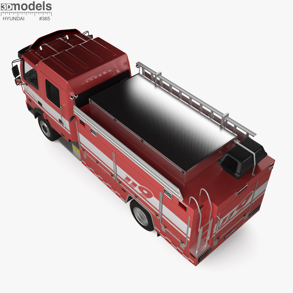 Hyundai HD 170 Fire Truck Korea 2025 3D model - Download Truck on ...