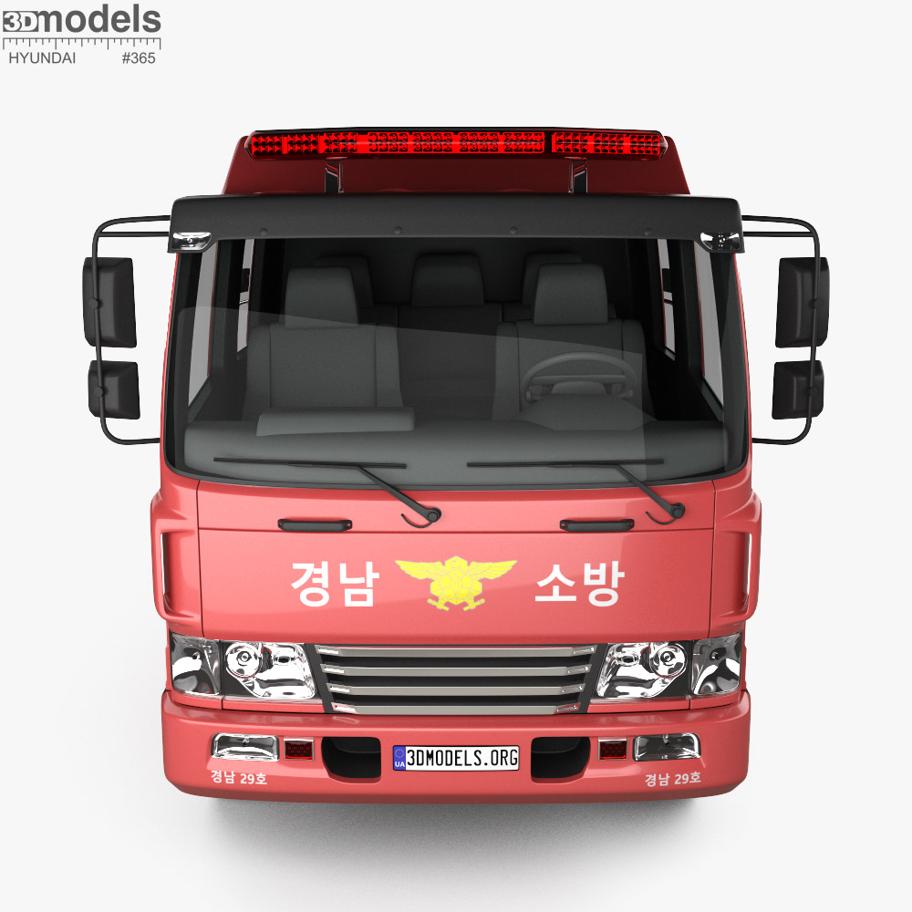 Hyundai HD 170 Fire Truck Korea 2025 3D model - Download Truck on ...