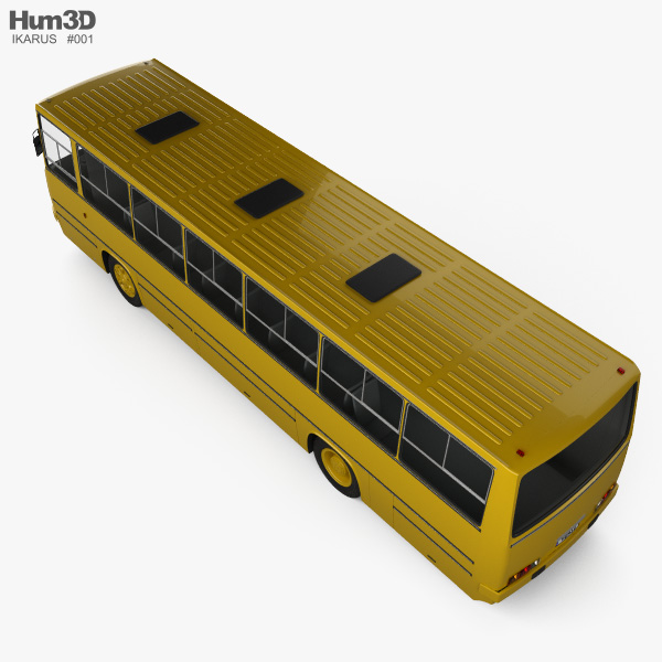 Ikarus 260-01 bus 1981 3D model - Download Bus on 3DModels.org