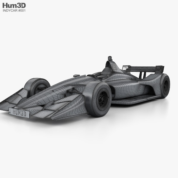 Indycar Short Oval 2018 3D model - Download Sports car on 3DModels.org