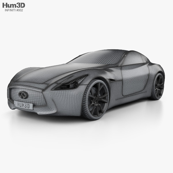 Infiniti Essence 2011 3D model - Download Sports car on 3DModels.org