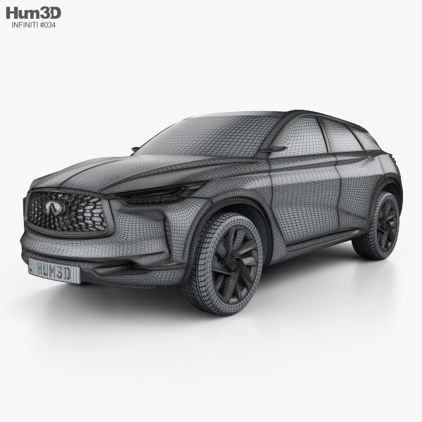 Infiniti QX Sport Inspiration 2017 3D model - Download Crossover SUV on ...