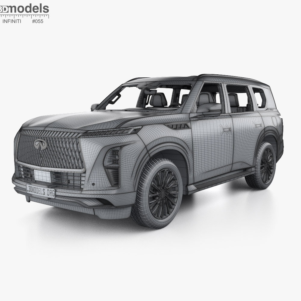 Infiniti QX80 Autograph US-spec with HQ interior 2025 3D model ...