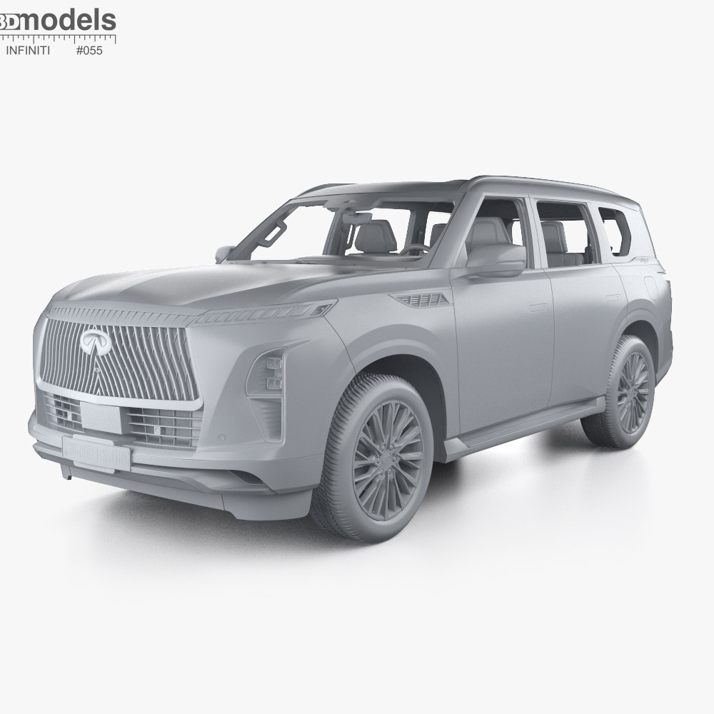 Infiniti QX80 Autograph US-spec with HQ interior 2025 3D model ...