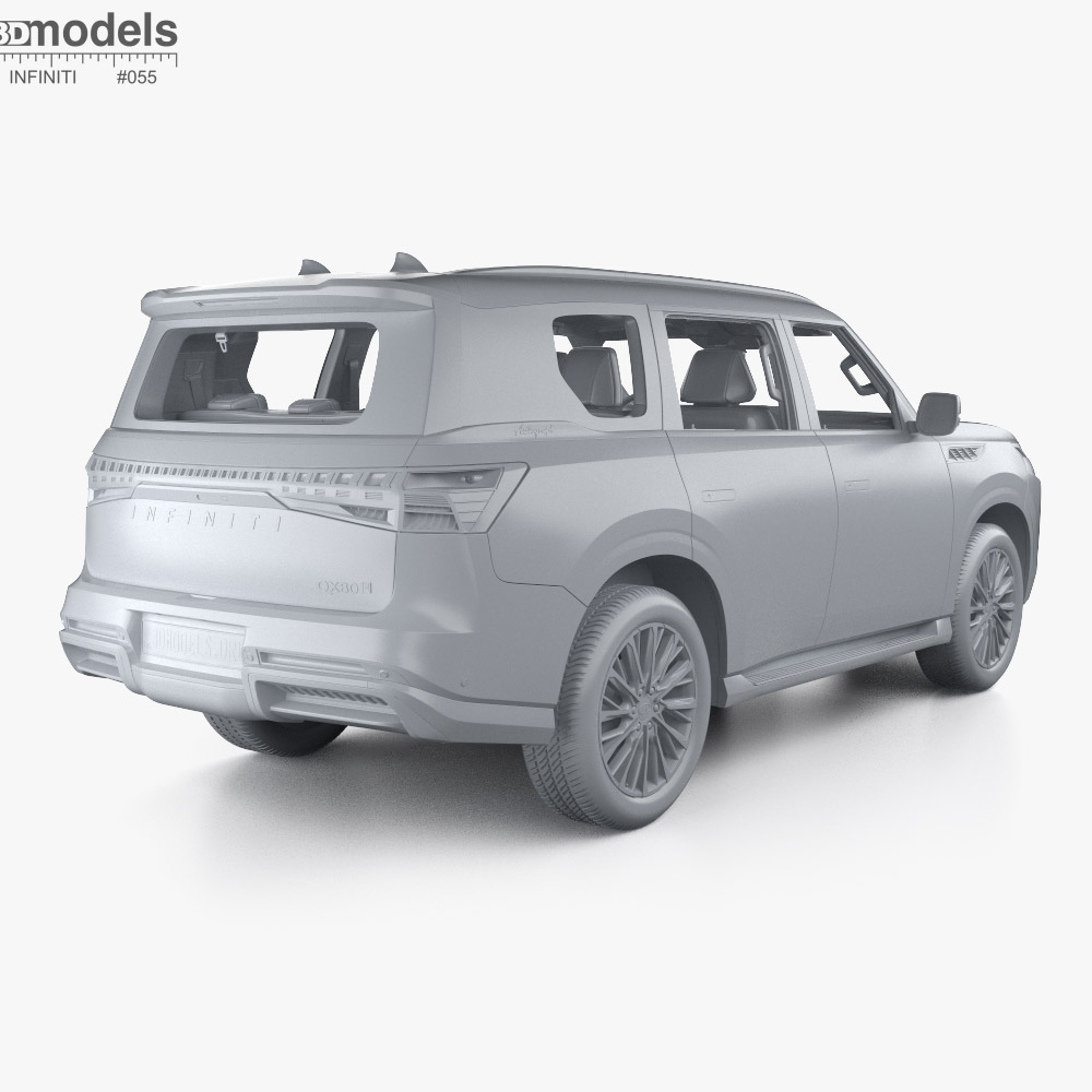 Infiniti QX80 Autograph US-spec with HQ interior 2025 3D model ...
