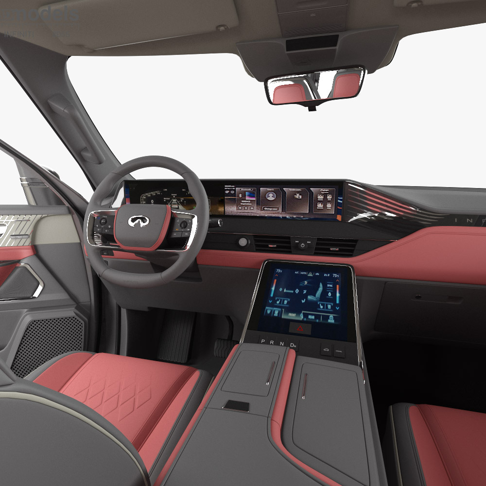Infiniti QX80 Autograph US-spec with HQ interior 2025 3D model ...