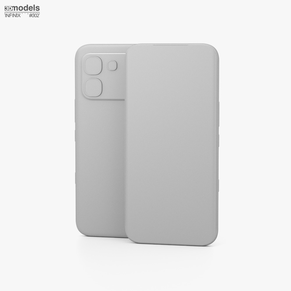 Infinix Note Edge Orange 3D model - Download Phones on 3DModels.org