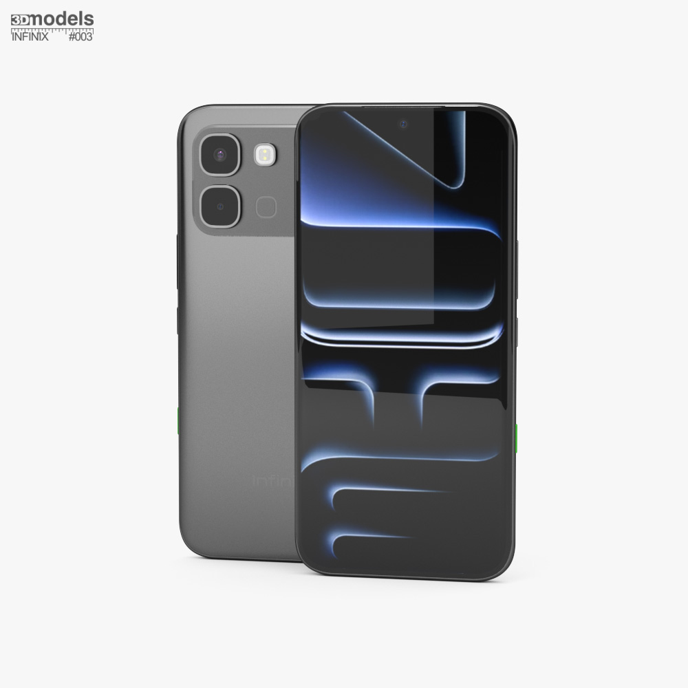 Infinix Note Edge Shadow Black 3D model - Download Phones on 3DModels.org