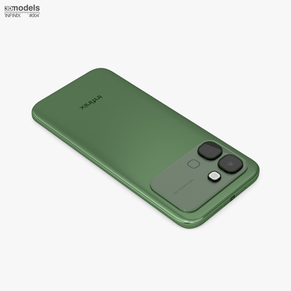 Infinix Note Edge Silk Green 3D model - Download Phones on 3DModels.org