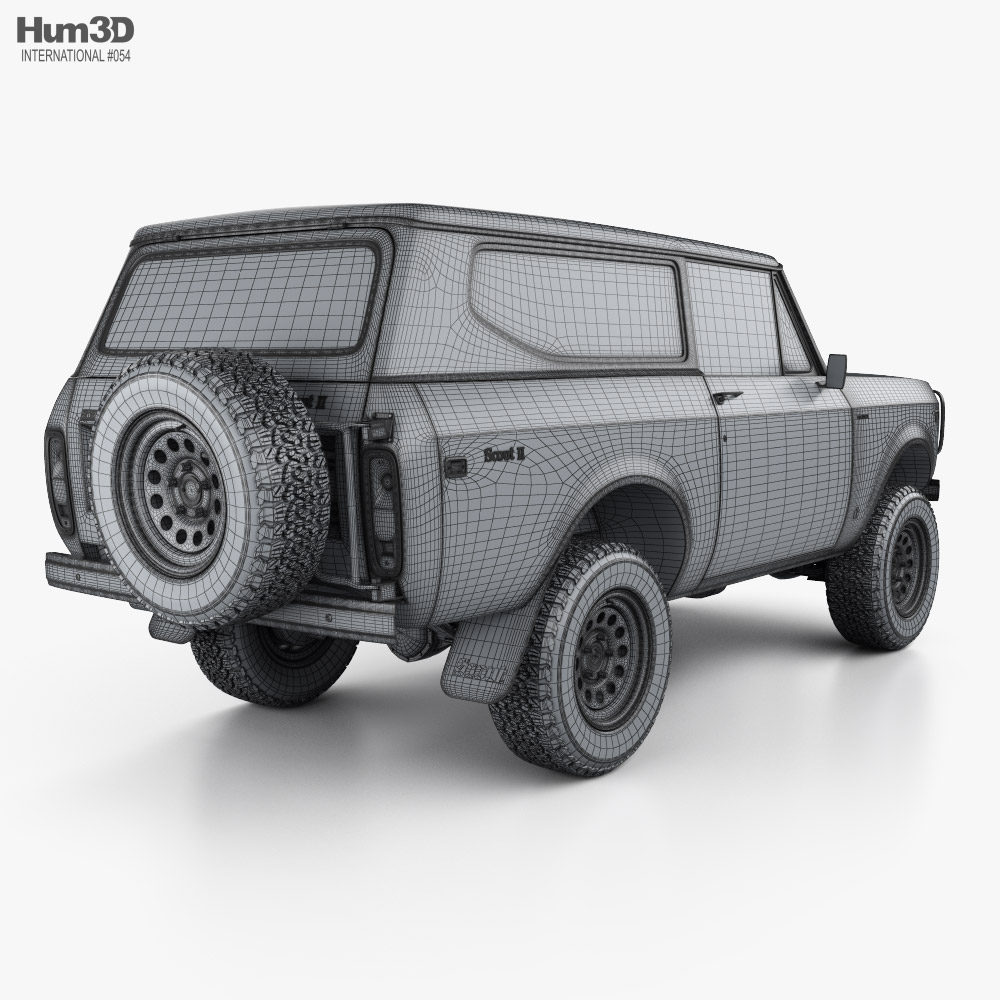 International Scout II 1979 3D model - Download Crossover SUV on ...